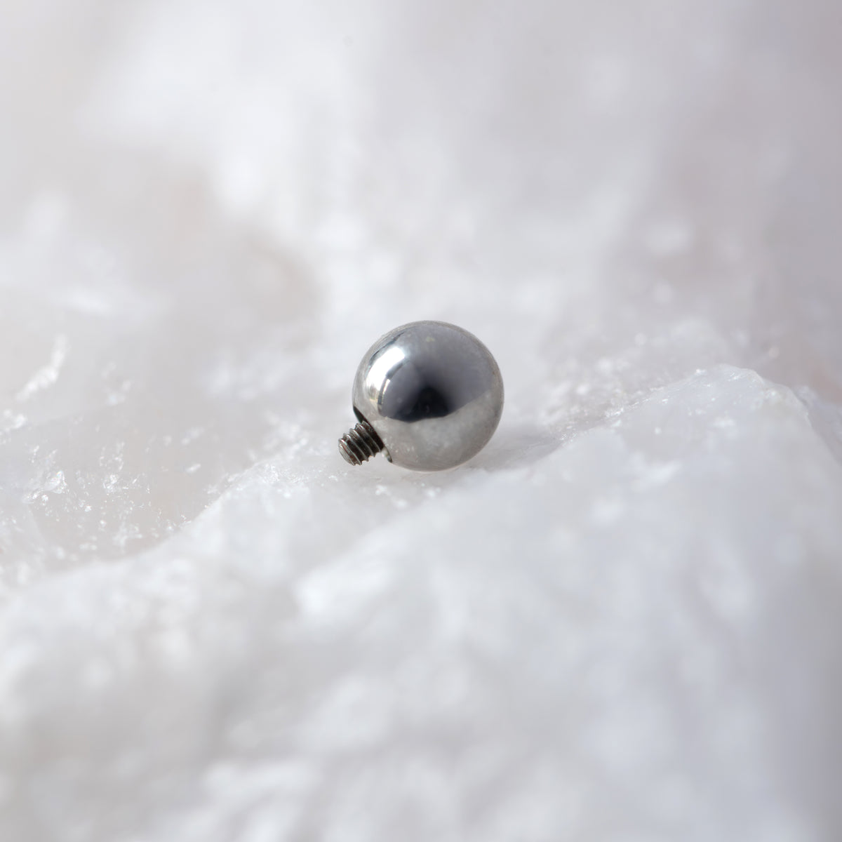 Titanium Plain Bead Threaded End – Brilliance Piercing